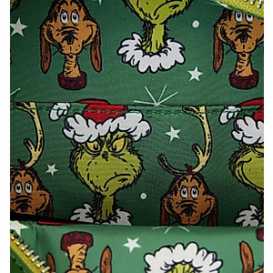 Loungefly Dr. Seuss Grinch Christmas Wreath Crossbody Bag