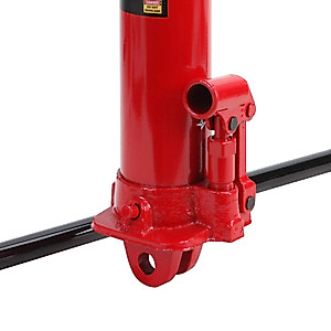 BIG RED T30306 Torin Hydraulic Long Ram Jack with Single Piston Pump and Clevis Base (Fits: Garage/Shop Cranes, Engine Hoists, and More): 3 Ton (6,000 lb) Capacity, Red