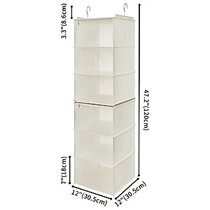 GRANNY SAYS Bundle of 3-Pack Storage Bins with Handles & 1-Pack Hanging Storage Shelves