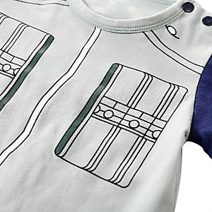 IURNXB 2-Pack Baby Rompers Boys Girls Cute Newborn Toddler Cotton Infant Onesie Cartoon Cosplay Baby Clothes Black/Gray