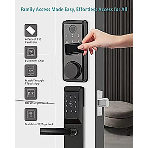 IC Card Fob Lock Door, 13.56 Mhz Smart TTLock Key, RFID Cards, Tarjeta Keyfob, 8 Packs