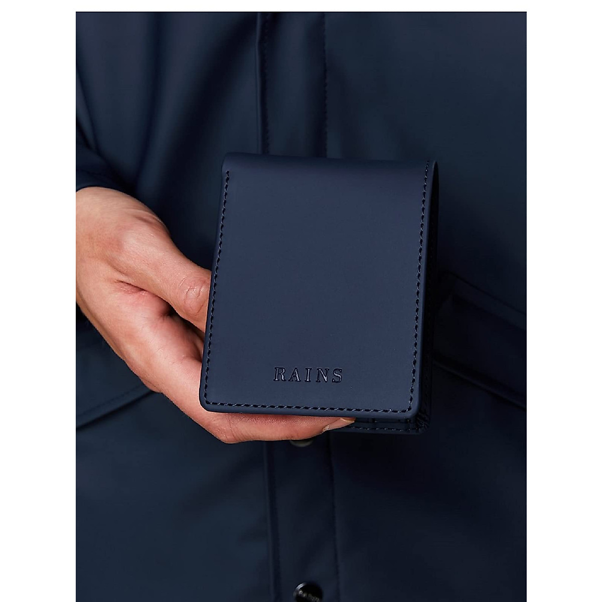 RAINS Folded Wallet | 02 Blue Size One Size 1660