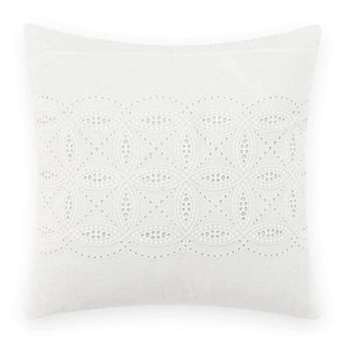 Laura Ashley Home - Queen Comforter Set, Reversible Cotton Bedding with Matching Shams, Stylish Home Decor for All Seasons (Annabella White, Queen)