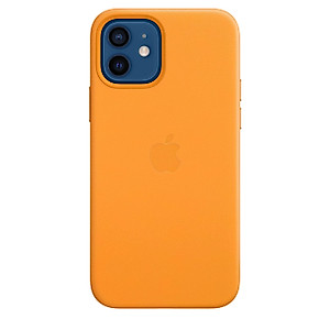 Apple iPhone 12 and iPhone 12 Pro Leather Case with Magsafe - California Poppy