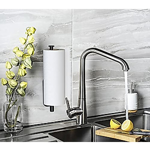 Paper Towel Holder, Paper Towel Rolls Holder, Kitchen Paper Towel Holder, with Expandable, extendable Rack - fits All Standard-Sized Paper Towel Rolls