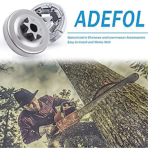 Adefol Chainsaw 3/8" -7T Spur Clutch Drum Sprocket Bearing 5pcs Kit for Stihl MS391 MS311 Replacement Parts with Needle Bearing Clutch Washer E-Clip