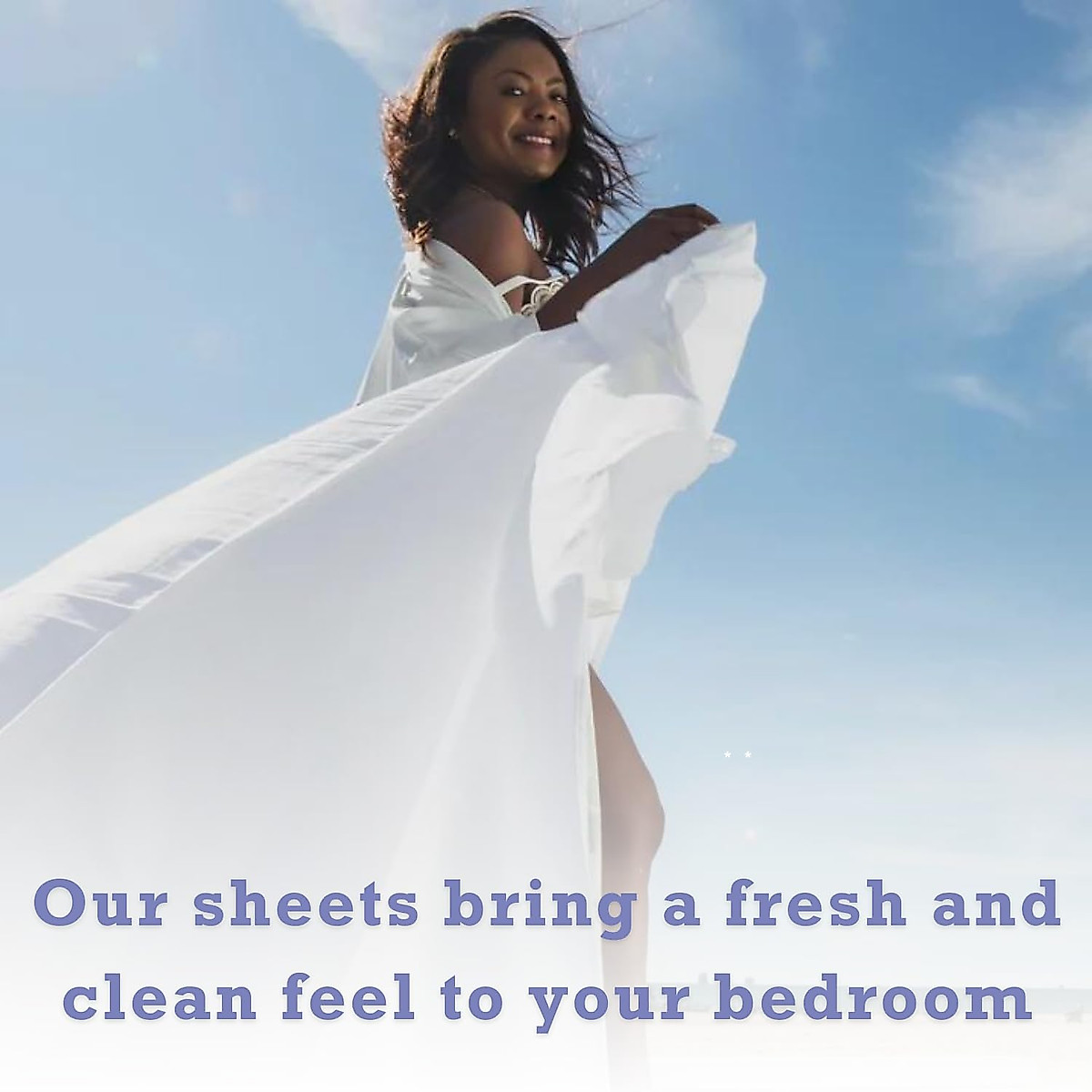 Down Etc Luxury Hotel Bedding 5-Pieces Classic Fresh Collection 300 Thread Count 100% Cotton Sateen Duvet Cover| Sheet Set| Pillowcases, King Size, Crisp White