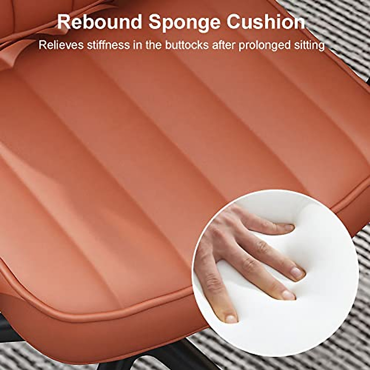 MayNuo Office Chair Gaming Chair Computer Chair Home Office Desk Chairs with Wheels,Ergonomic Executive Office Chair Modern Reclining Task Chair,Comfortable Swivel Chairs Vintage Computer Chairs Fo/Kh