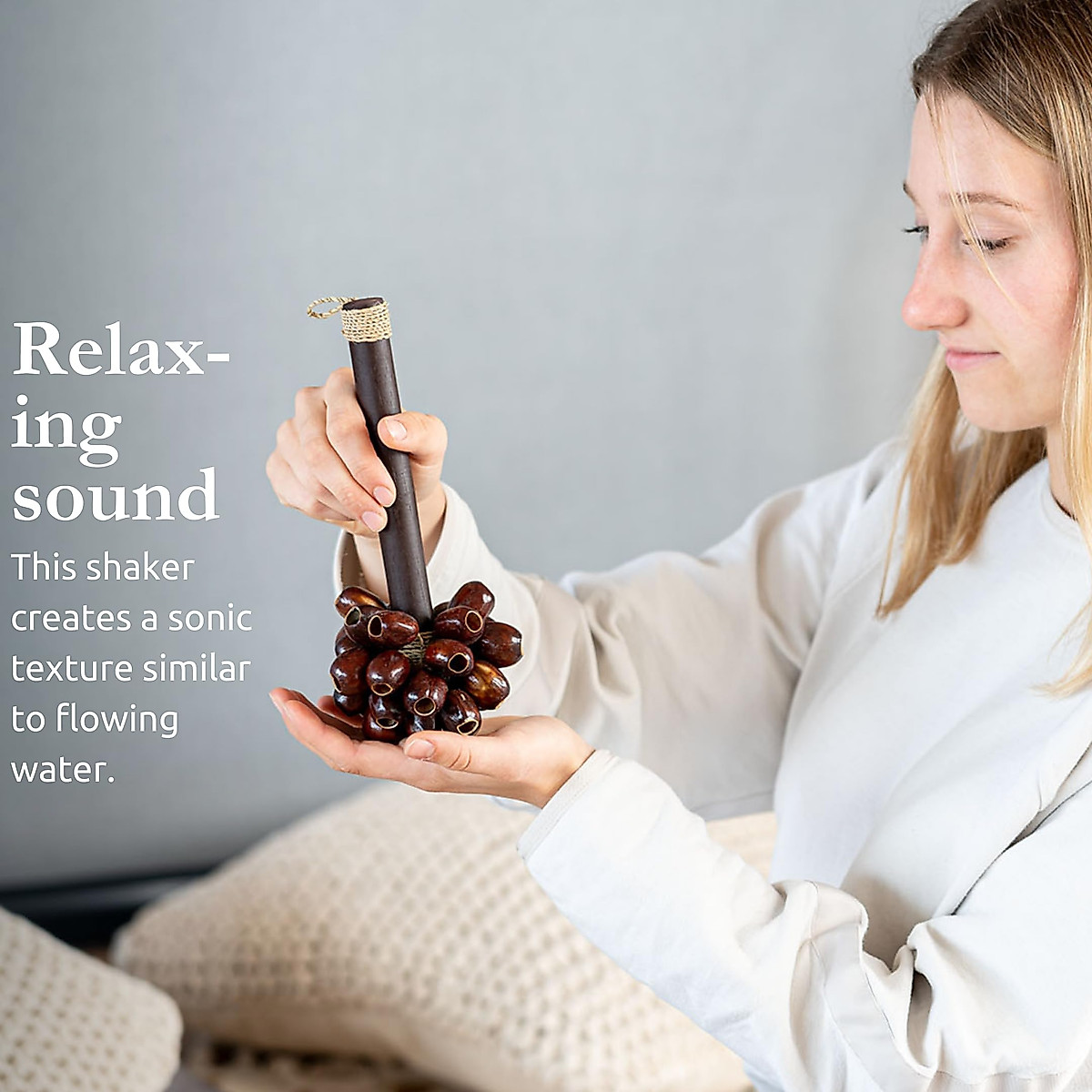 Meinl Sonic Energy Seed Shell Shaker Percussion Instrument — Nature Sounds for Meditation, ASMR, Sound Therapy, Yoga