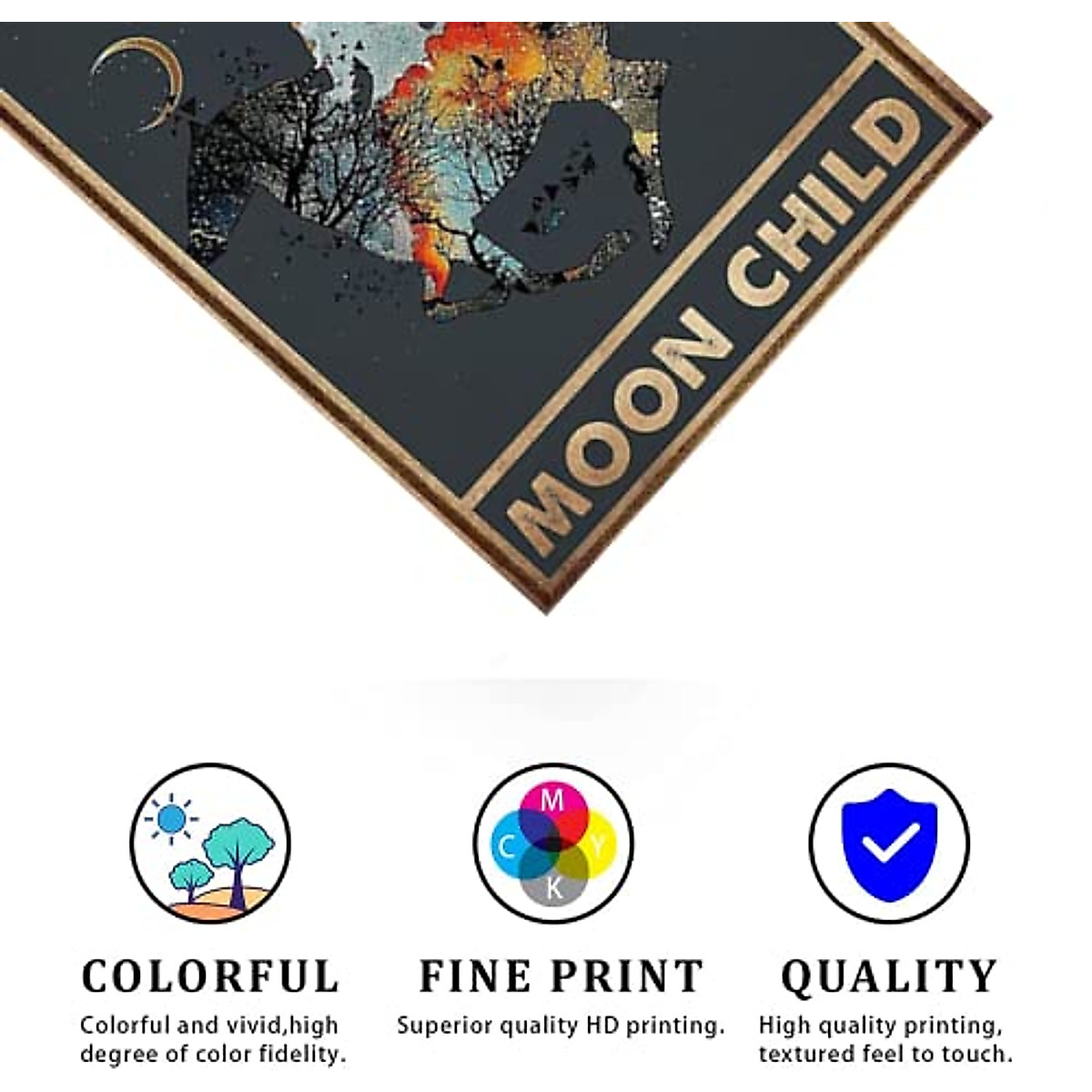 Geuuki Metal Sign Wake N' Bake Retro Metal Sign Funny Cat Metal Poster Vintage Black Cat Metal Poster 8x12 Inch