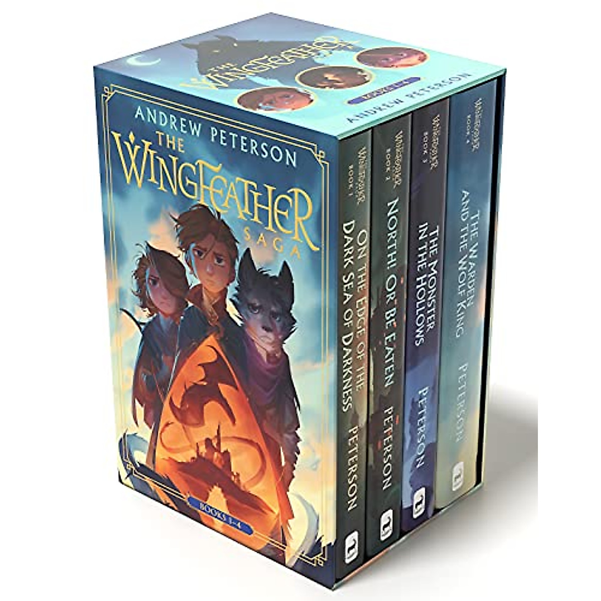 Wingfeather Saga Boxed Set: On the Edge of the Dark Sea of Darkness; North! Or Be Eaten; The Monster in the Hollows; The Warden and the Wolf King (The Wingfeather Saga)