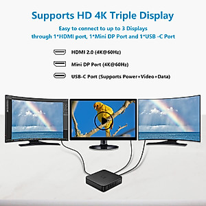 PEPPER JOBS Mini PC Windows 11 Pro Mini Desktop Computer Intel N4120 8GB DRR4, 64GB eMMC 5.1, Triple Display 4K@60Hz, Dual-Band WiFi, HDMI 2.0, Gigabit Ethernet, Mini DP Port, USB-C, USB 3.0x2, Black