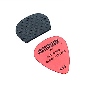 Delrin Guitar Pick with Removable Dynamic Knurl Rubber Grip 6 Piece Assortment Pack