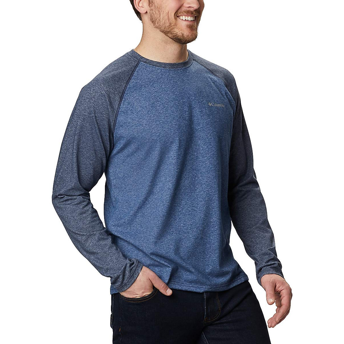 Columbia Men’s Thistletown Park Raglan Shirt, Long Sleeve, Sun Protection