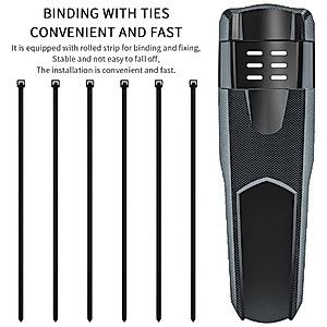 kingsea 2PCS Mountain Bike Mud Guard, Adjustable Carbon Fiber MTB Fenders -Universal Front or Rear MTB Fender Compatible with 20"/24"/26"/27.5"/29" Mountain Bike Mudguards - Hard Shell