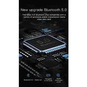 Amazing 7 LED Bluetooth Headphones with 8Hours Playtime, Wireless Headsets Over Ear, Hi-Fi Stereo, Multi-Colored Breathing Led, Built-in Mic, Snug Fit Earphones for Game Video DJ (Red Black)