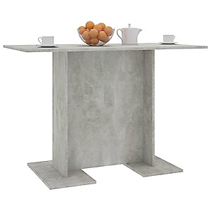 YPWRENH Console Tables Cocktail Table Dining Table Concrete Gray 43.3"x23.6"x29.5" Engineered Wood for Dining Room, Kitchen or Living Room