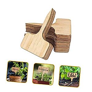 Baluue 90 Pcs Plant Label Vegetable Wooden
