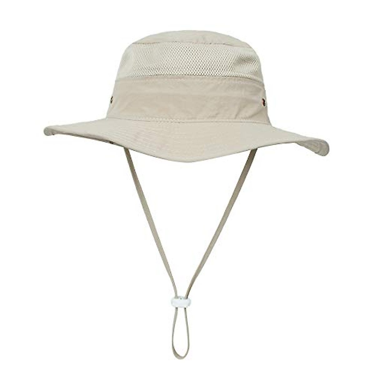 Baby Sun Hat for Girls Boys UPF 50+ Sun Protection Wide Brim Beach Hat Bucket hat Beige 12-24 Months