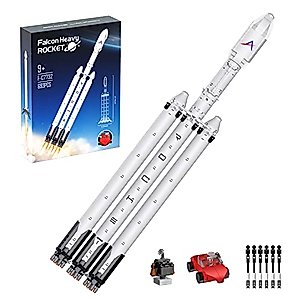 Falcon Heavy Space Rocket Building Block Set, Outer Space Model Rocket for Kids and Adults, Science Building Kit Compatible for Lego,A Collectible Space Launch System (693 Pieces)