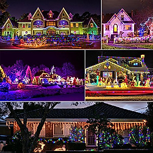SOLARMKS Solar Christmas Lights 2 Pack Solar String Lights 72ft 200 LED 8 Modes Waterproof Solar Fairy String Lights for Outdoor, Gardens, Homes, Wedding, Christmas Party,Xmas Tree (Multi-Color)