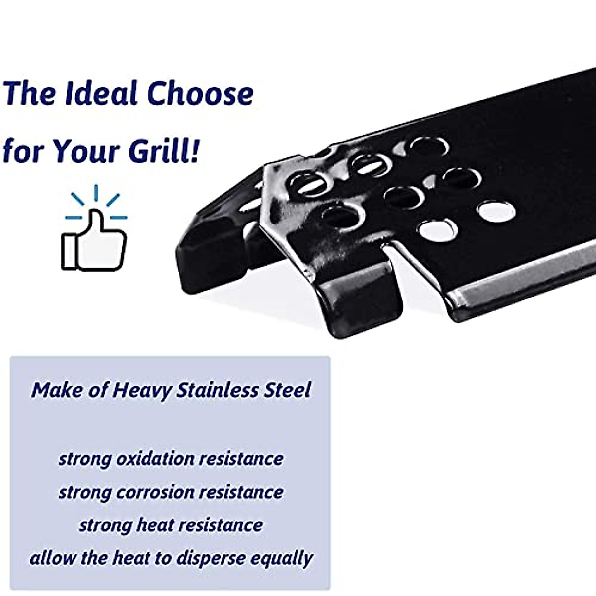 Utheer Grill Replacement Parts for Home Depot Nexgrill 720-0830H, 5 Burner 720-0888 720-0888N 720-0888S Gas Grill, Included 5 Grill Burner Tube, 5 Heat Plates, 2 Cooking Grate and 5 Ignitor Wire Kit