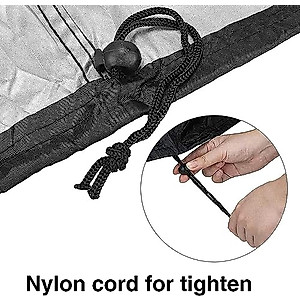 Patio Hanging Egg Chair Cover with Drawstring, Garden Swing Chair Covers 210D Oxford Waterproof Windproof Anti-UV Outdoor Furniture Protector