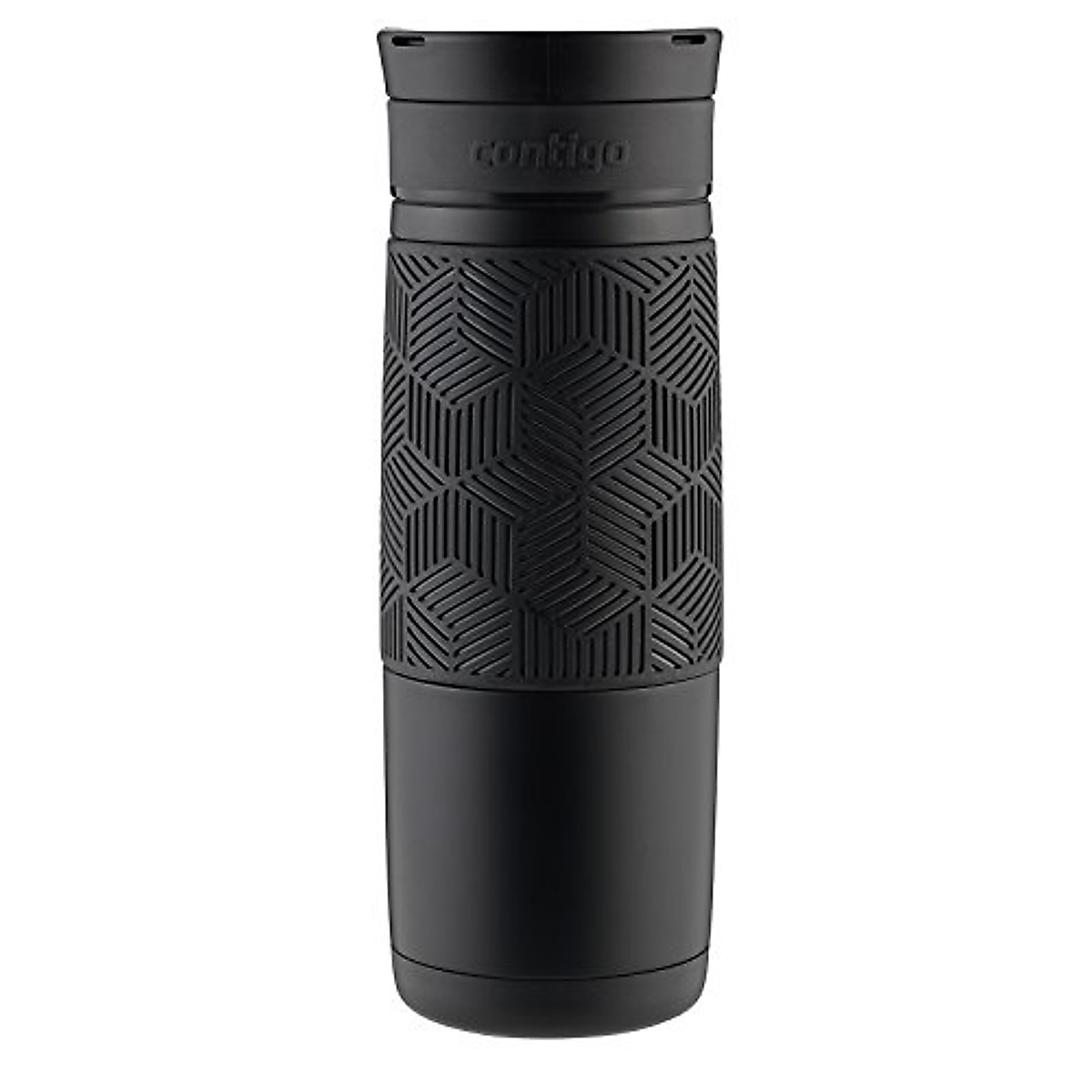 Contigo,Stainless Steel 72086 TRANSIT 16OZ MATTE BLACK GRIP A, 1 Count (Pack of 1)