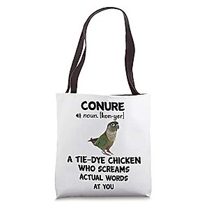 Funny Definition My Green Cheek Conure Parrot Lovers Gift Tote Bag