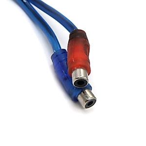 Antrader 10-Pack 1 Male to 2 Female Plugs RCA Y Splitter Cable Car Audio Converter Cord Adapter Wire