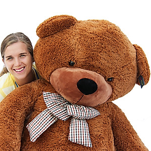 Joyfay 78" Giant Teddy Bear Huge 6.5 feet Stuffed Teddy Bear Soft Toy Valentine's Big Gift (Dark Brown)