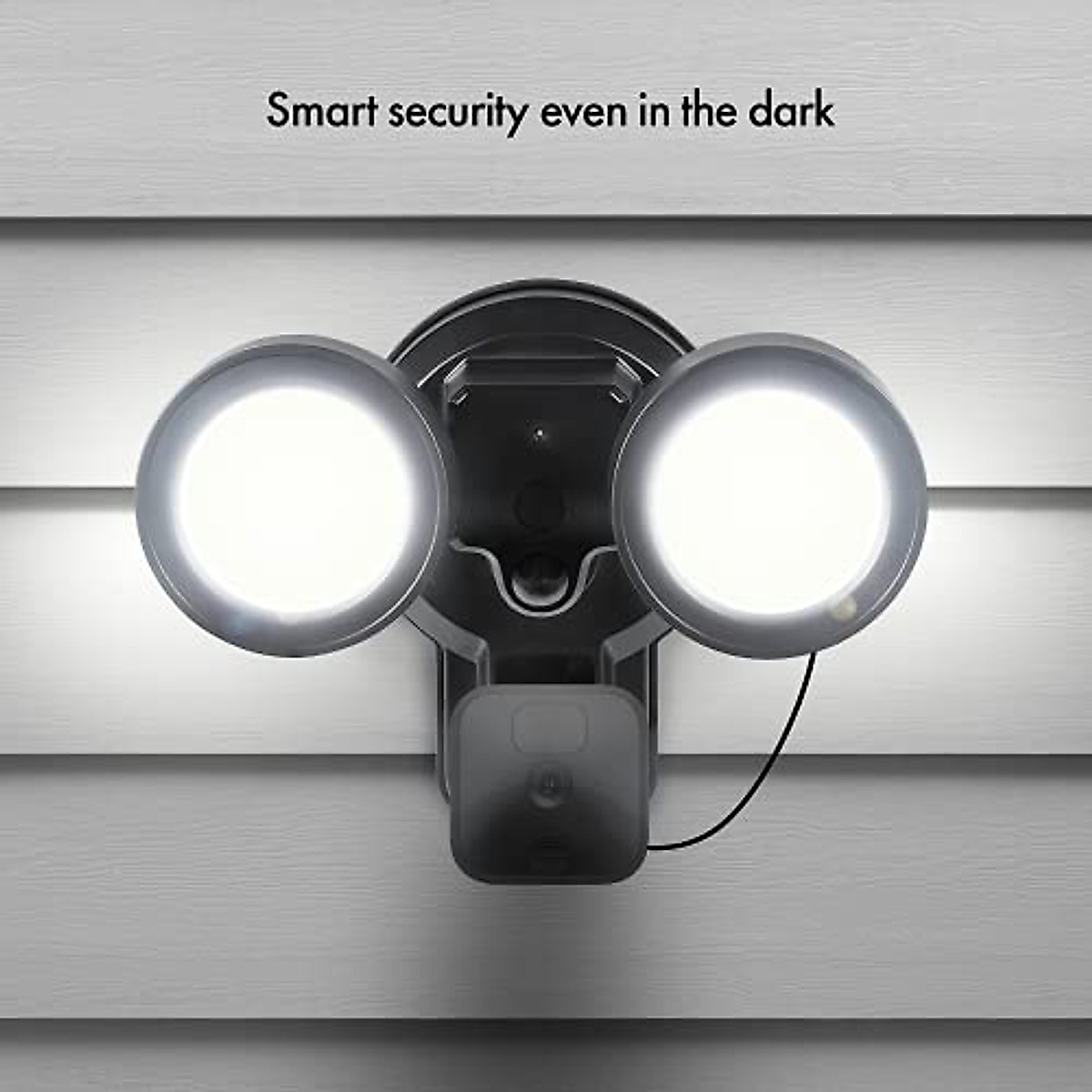 Wasserstein 3-in-1 Wired Floodlight, Charger and Mount Compatible with Blink Outdoor & Blink XT2/XT Camera - 2000 Lumens Powerful Floodlight (Black) (Blink Camera NOT Included)