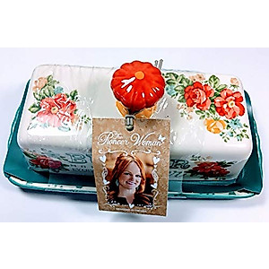 The Pioneer Woman Vintage Floral Butter Dish Stoneware