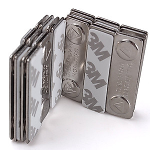 HAZOULEN Name Badge Magnets, Magnetic Name Tag Holders, Set of 12 (24 Pieces)