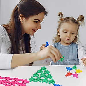 Play Build Building Toys, 50 Piece Connecting Toy Figures for Preschool & Kindergarten Classrooms, Kids STEM Learning Toy, for Boys & Girls Ages 3+