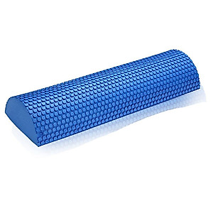 Half Round Yoga Foam Roller Block,Exercise EVA Roller Balance Pad Pilates Fitness Physical Gym Fitness Muscle Restoration(30cm,Blue)