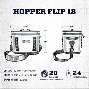 YETI Hopper Flip 18 Portable Cooler, Navy
