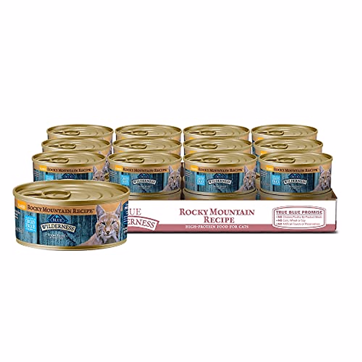 Blue Buffalo Wilderness Rocky Mountain Recipe High Protein, Natural Adult Flaked Wet Cat Food, Trout Feast in Tasty Gravy 5.5-oz cans (Pack of 24)