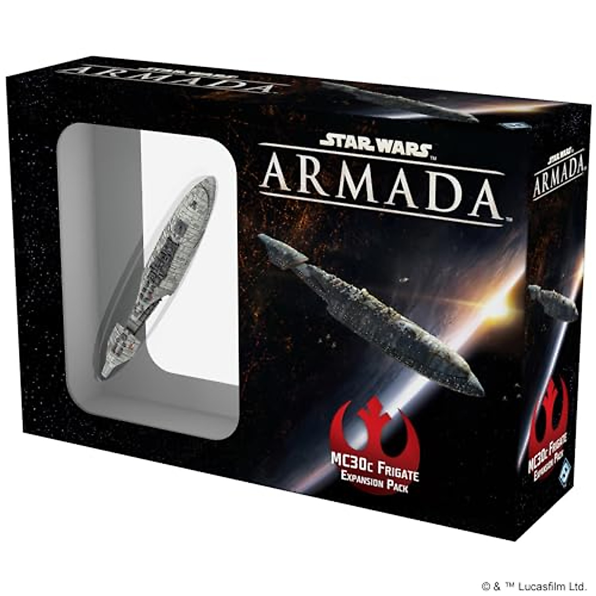 Fantasy Flight Games Star Wars Armada MC30c Frigate EXPANSION PACK | Miniatures Battle Game | Strategy Game for Adults and Teens | Ages 14+ | 2 Players | Avg. Playtime 2 Hours