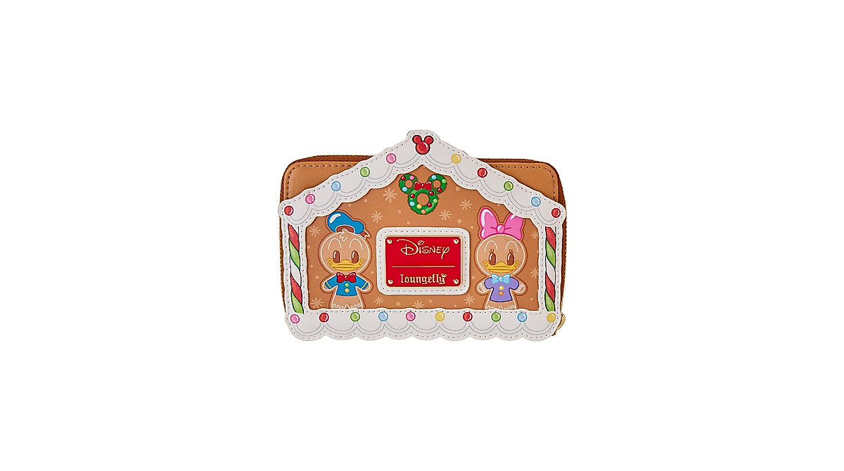Disney Mickey & Friends Gingerbread Wallet - Loungefly Zip Around Design