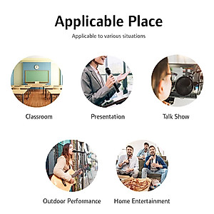 CAROL GS-67 Dynamic Vocal Microphone Supercardioid Handheld Mic, with Shock Absorber Effect for Presentation and Home Entertainment, Recording, Live Performance w/ 14.8ft XLR to 1/4"(6.35mm) Cable