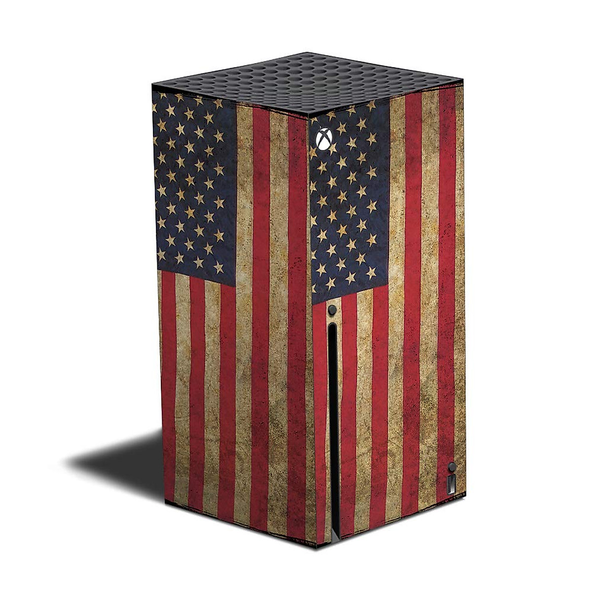 Mighty Skins Skin Compatible with Xbox Series X - Vintage Flag | Protective, Durable, and Unique Vinyl Decal wrap Cover | Easy to Apply and Change Styles | Made in The USA (MIXBSERX-Vintage Flag)