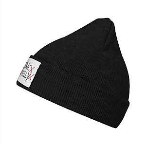Knit Hat Cap Beanie Men Women Unisex Plain Warm Soft Skull Cap Black