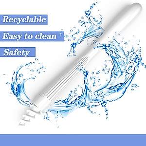 3 in 1 Ear Wax Removal Tool, Q-Grips Ear Wax Removal Reusable and Washable Replacement Soft Silicone Tips for Cleaner Earwax, Ear Wax Removal Kit Contains 3 Types of Ear Cleaner Tools （White）