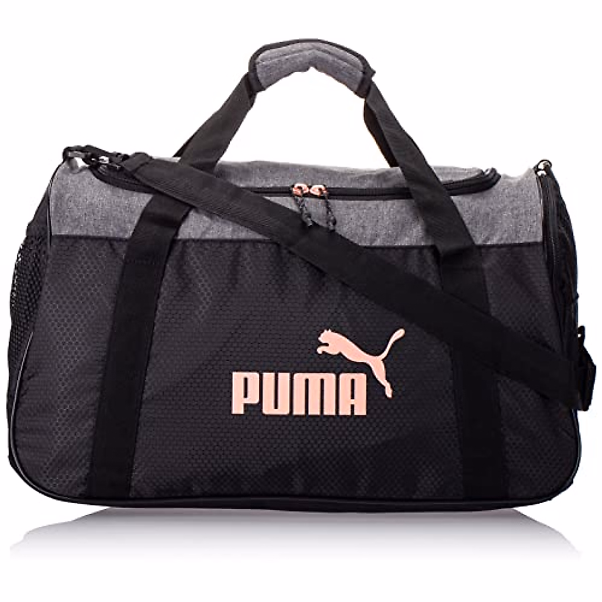 PUMA womens Evercat No. 1 Logo Duffel Bags, Pink/Grey, One Size US