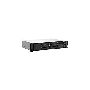 QNAP TS-873AeU-RP-4G-US 8 Bay High-Speed Short Depth Rackmount Rackmount Dual-2.5GbE NAS AMD Ryzen™ CPU, 4GB DDR4 Memory and 2.5GbE (2.5G/1G/100M) Network Connectivity (Diskless)