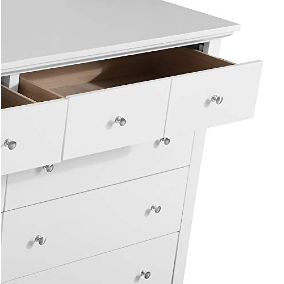 Glory Furniture Hammond 8 Drawer Dresser in White