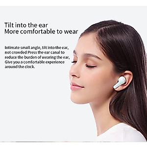 SGNICS Wireless Earbuds, for Samsung Galaxy A53 5G Touch Control with Charging Case IPX5 Sweat-Proof TWS Stereo Earphones Hi-Fi Deep Bass Noise Cancellation Outdoor Indoor Sport - White