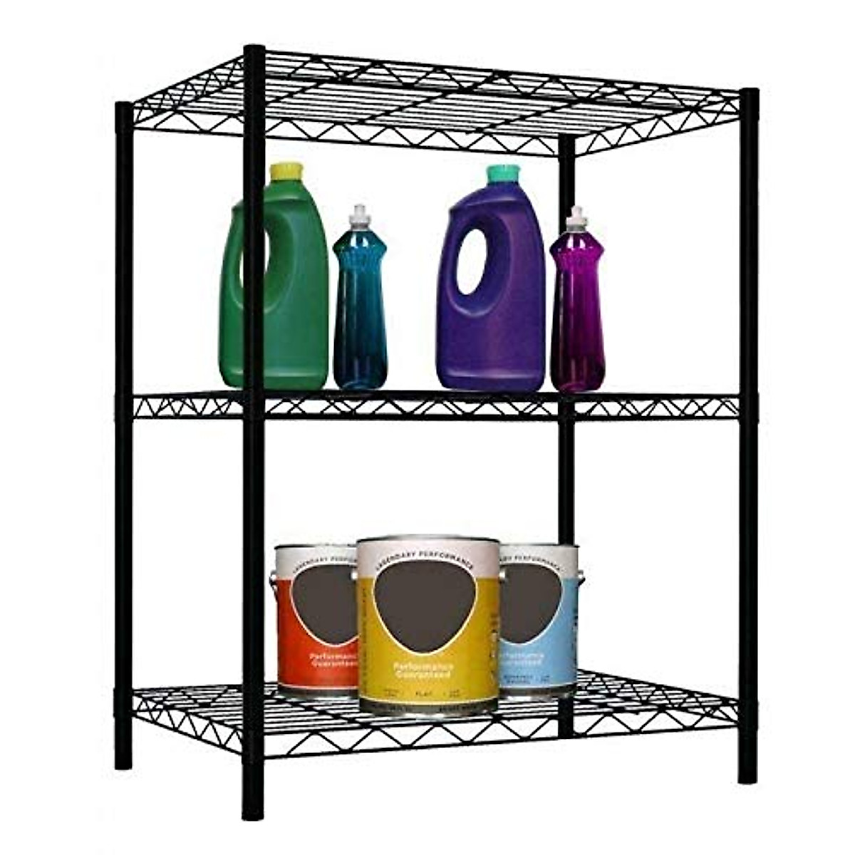 6769 - 3 Layer Wire Shelving Rack Unit Storage Metal Shelf Garage Organizer – Mn27