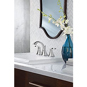 Moen T6905-9000 Voss Two-Handle Widespread Bathroom Faucet with Valve, Chrome